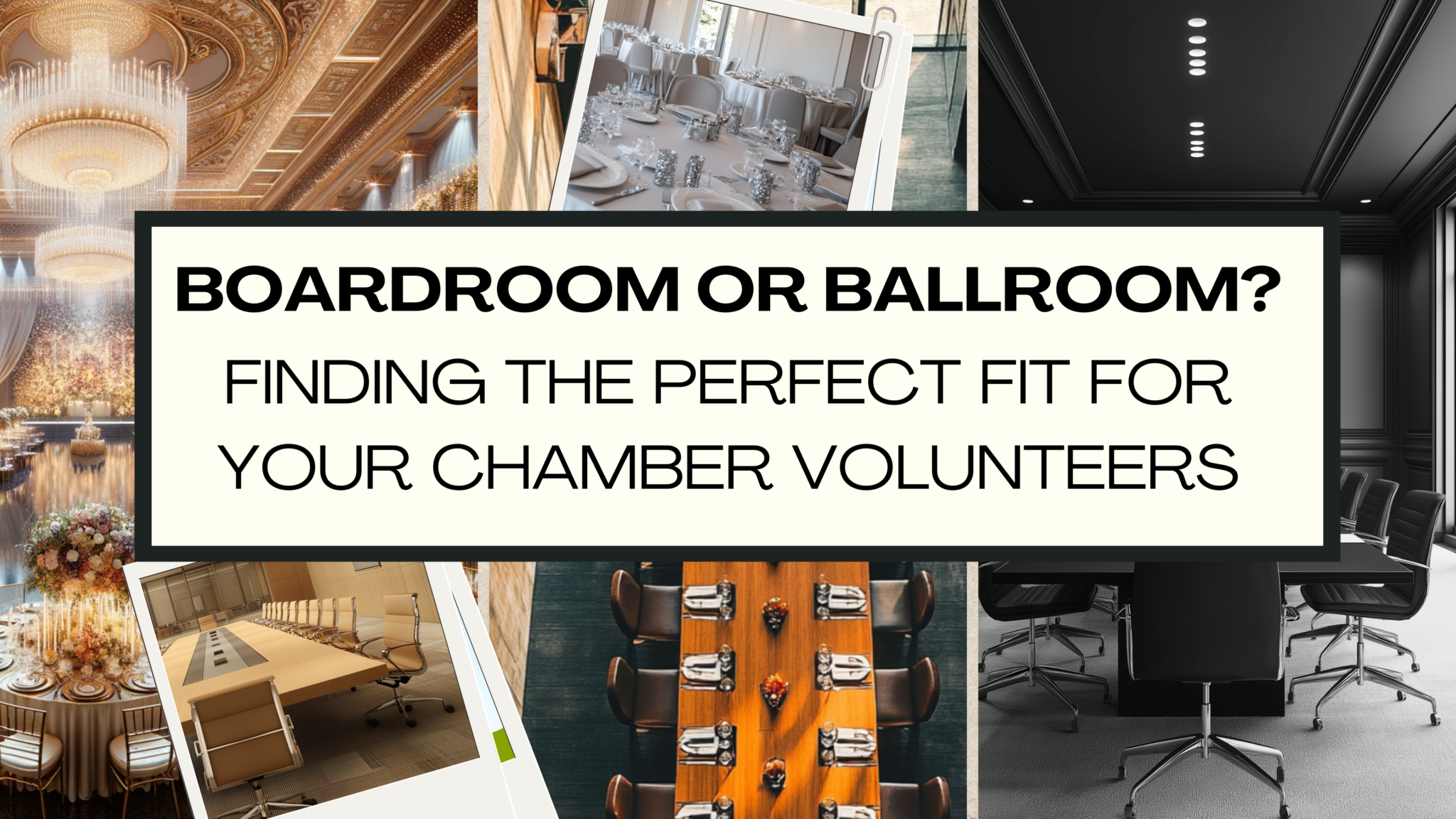 Boardroom or Ballroom? Finding the Perfect Fit for Your Chamber Volunteers - Frank J. Kenny's ...
